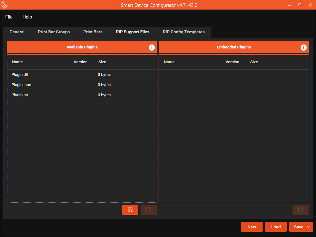 RIP Support Files Tab